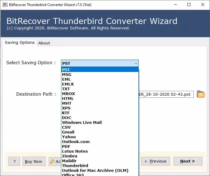 Kuinka massa muuntaa Thunderbird MailDir -tiedostomuotoon? - Globaali Nörtti
