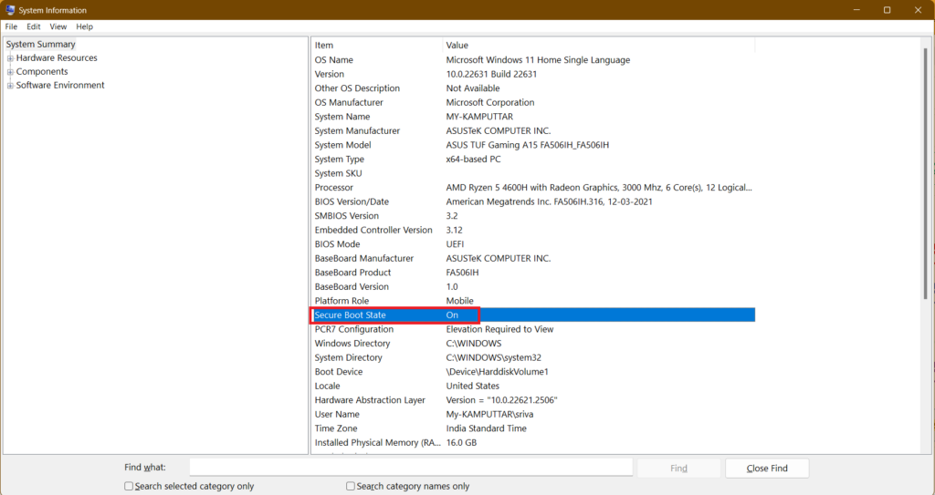 Kuinka otetaan käyttöön suojattu käynnistys Windows 11: ssä